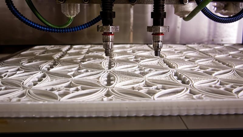 A Dynamic Shot of Multiple Layers Being Added To a Mold in a Large ...