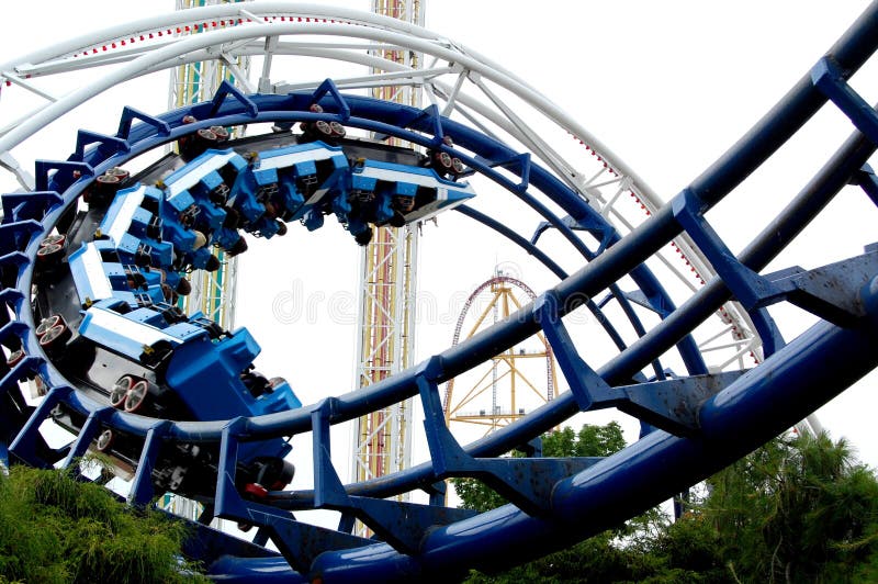 Roller Coaster stock photo. Image of track, coaster, thrill - 29775952