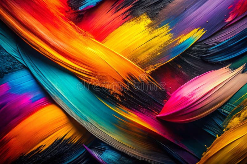 Dynamic Silhouette Brushstroke Backgrounds Versatile Abstract Patterns ...