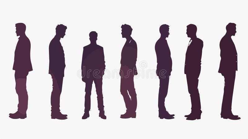 Dynamic Silhouette of Businessman Poses for Creative Projects Stock ...