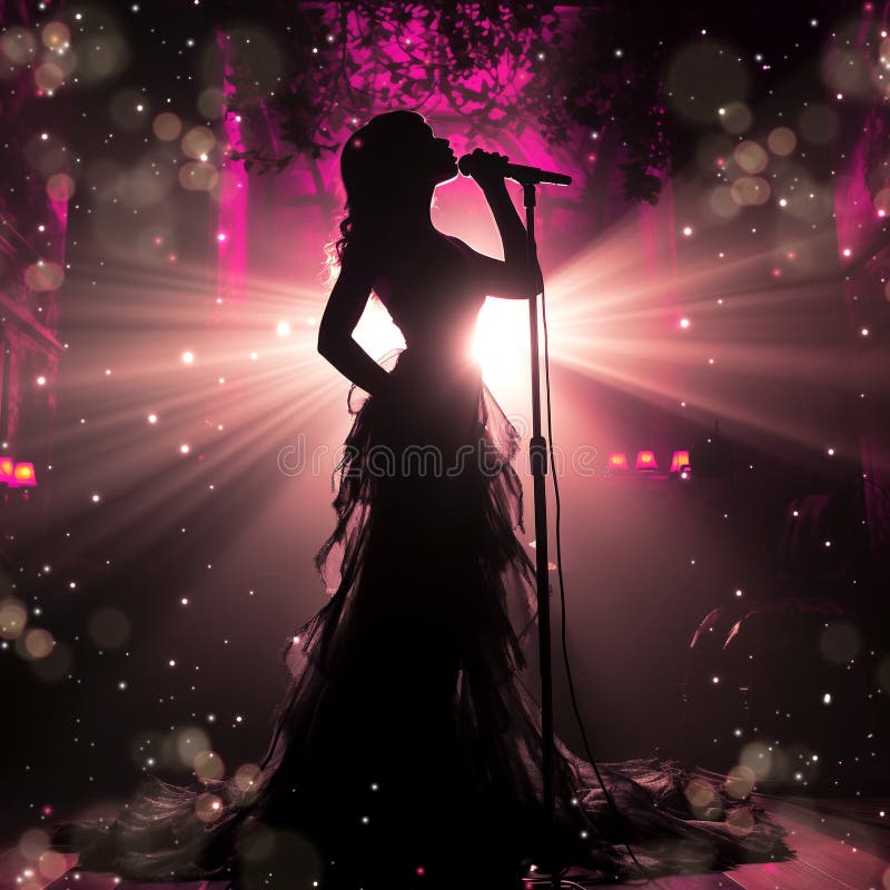 Silhouette Singer Stock Illustrations – 7,910 Silhouette Singer Stock ...