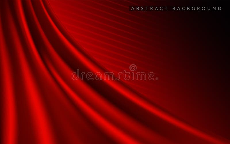 Dynamic Silk Smooth Red Background. Abstract Realistic Background ...