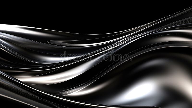 Dynamic Silver and Black Background Stock Illustration - Illustration ...