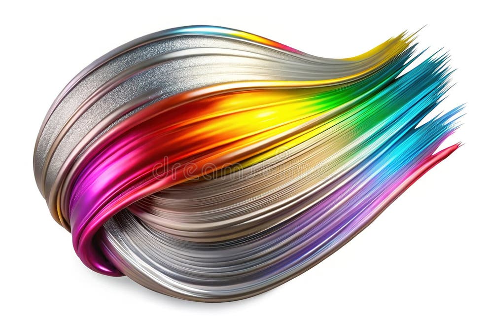 Dynamic Silver Brushstrokes a Stunning Abstract 3D Rendering for Modern ...