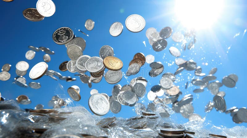 Dynamic silver going up stock illustration. Illustration of movement ...