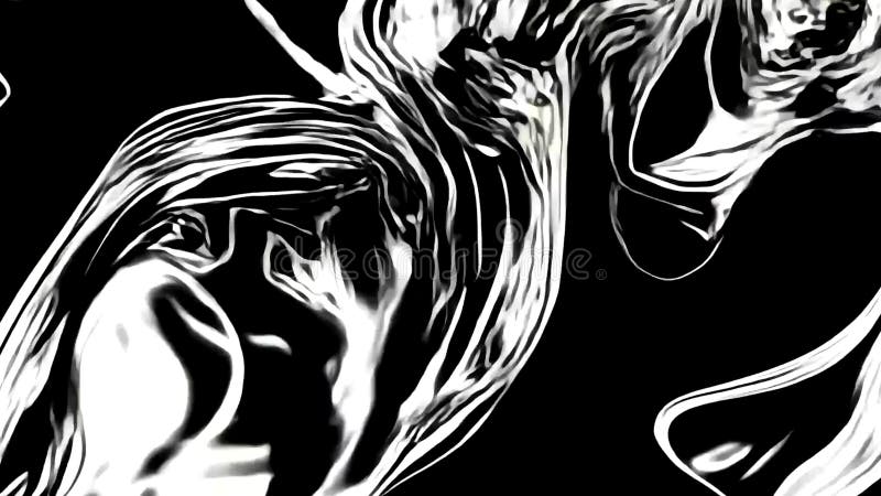 Swirling Silver Animation on Black Stock Video - Video of loop ...