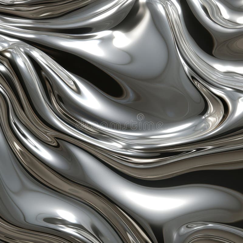 This is an Abstract Silver Metallic Wave Texture that Beautifully ...
