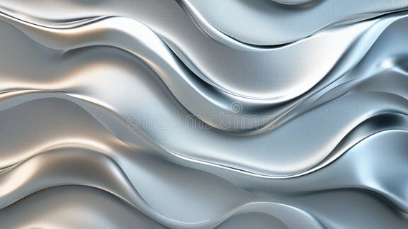 Dynamic Silver Waves Create an Elegant Texture in a Modern Design ...