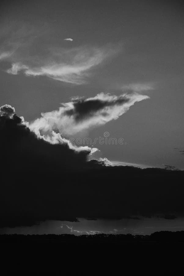 Dynamic Sky and Clouds, Contrast, Dark Clouds, Field Stock Image ...