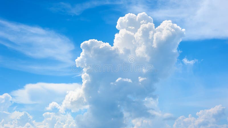 Dynamic Sky and Clouds with Copy Space. Abstract Wallpaper Stock Photo ...