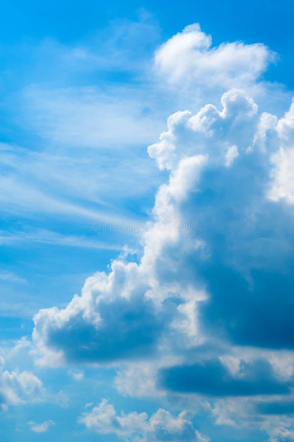 Dynamic Sky and Clouds with Copy Space. Abstract Wallpaper Stock Image ...