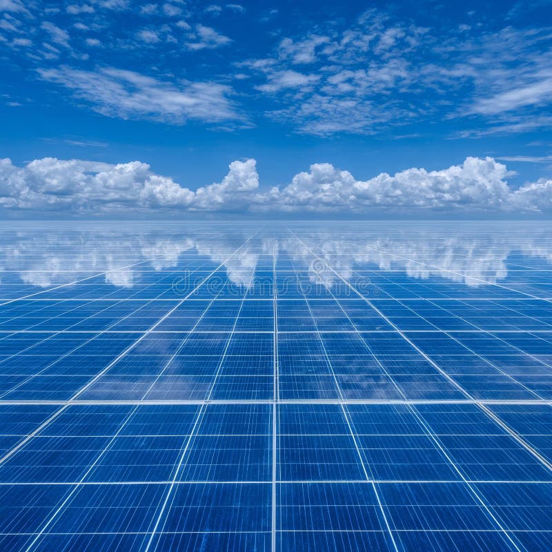 A Dynamic Sky Featuring Fluffy Clouds and a Vibrant Blue Background is ...