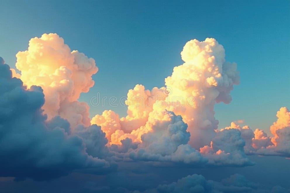 Dynamic Sky, Tilted Clouds, Atmospheric Depth, Background, Outdoor ...