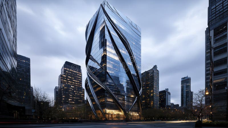 Dynamic Skyscraper Design Urban Cityscape Architectural Photography ...