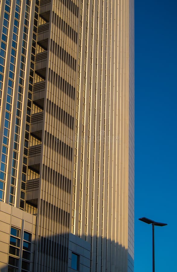 Dynamic Skyscraper in the Exhibition Site in Frankfurt, Germany Stock ...