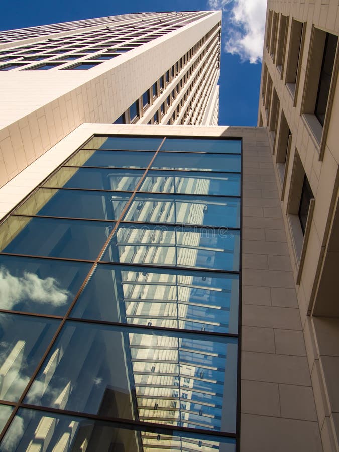 Dynamic Skyscraper in Frankfurt, Germany Stock Photo - Image of bright ...