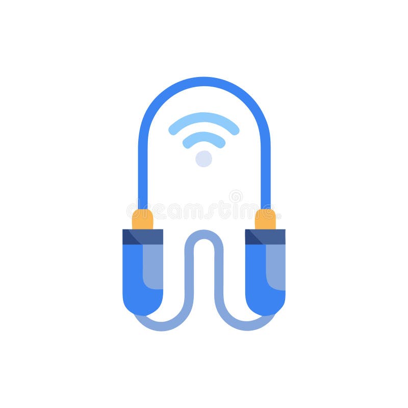 Dynamic Smart Jump Rope Icon Stock Illustration - Illustration of smart ...