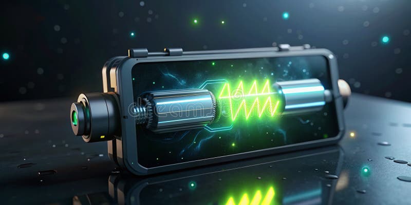 Dynamic Smartphone Battery Display Visualizing Charge Levels with ...