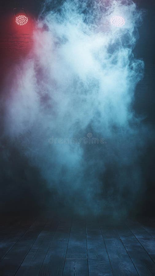Dynamic Smoke Effect on Stage Studio for Product Presentation. Creative ...