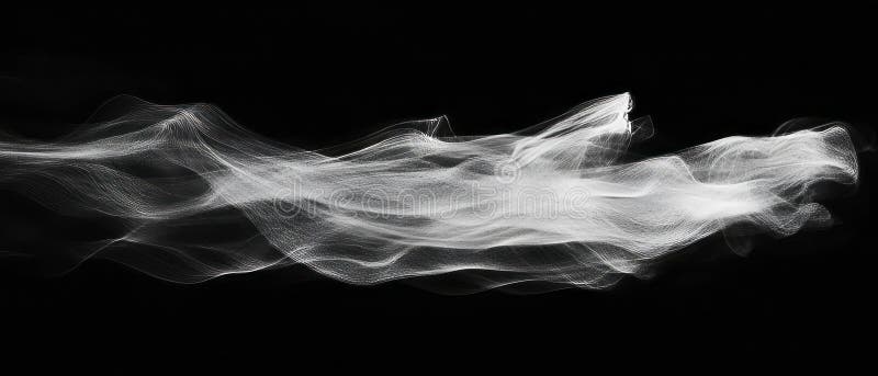 Dynamic Smoke Overlay with Changing Lighting Effects on Black ...