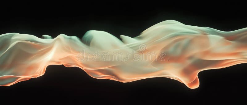 Dynamic Smoke Trails Create an Abstract Visual Effect with Movement and ...