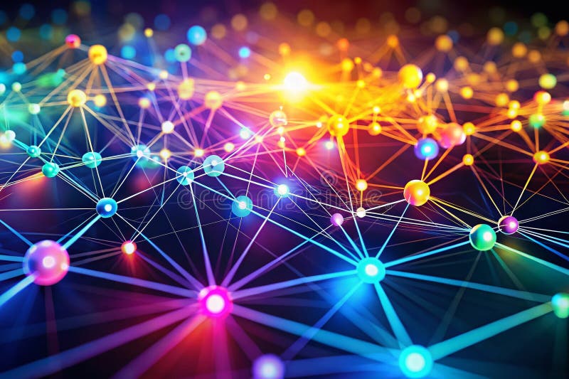 Dynamic Social Media Banner Design Abstract Network Connection ...