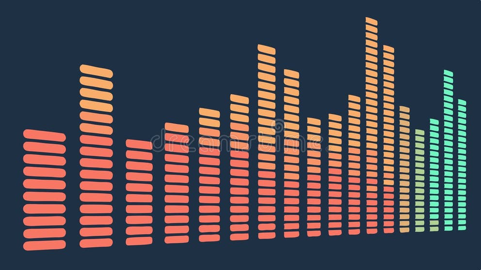 Dynamic Sound Equalizer Bars, Audio Visualizer Vector, Vector Design ...