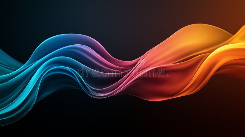 Colorful Sound Wave Patterns Creating a Vibrant Visual Experience in ...