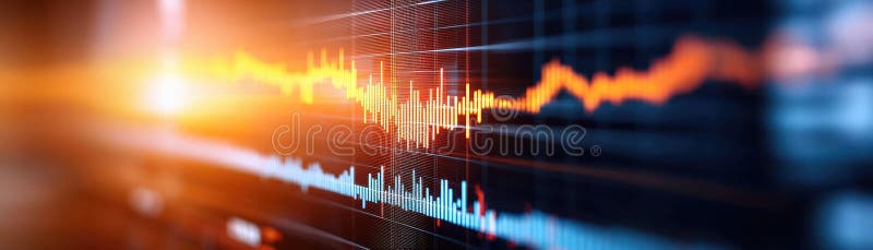 Dynamic Sound Wave Graph with Vibrant Colors Representing Audio ...