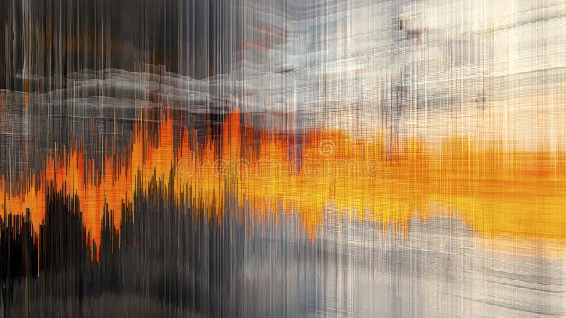 Dynamic Sound Wave Visualization Digital Art Abstract Environment ...