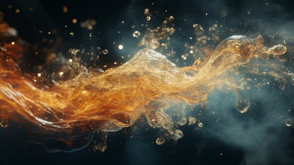 Dynamic Sound Wave Visualization with Vibrant Particles, Abstract ...