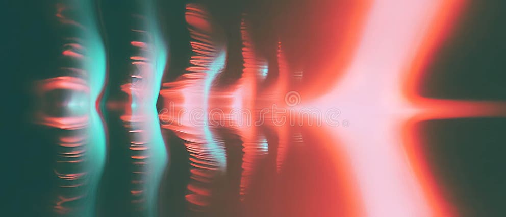 Vibrant Interaction of Sound Waves and Light Creating Dramatic Effects ...