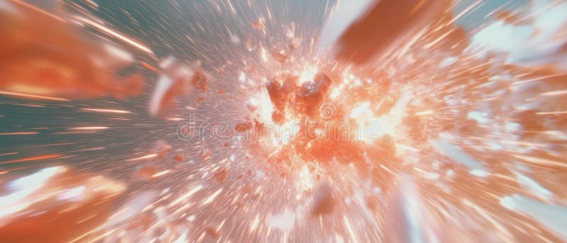 Dynamic Sound Waves Create Explosive Energy and Movement in Abstract ...