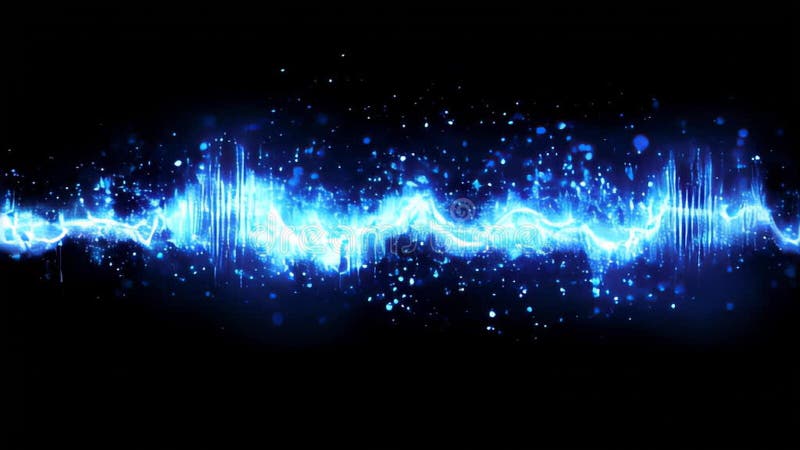 Captivating Sound Waves and Vibrant Blue Patterns Create a Mesmerizing ...