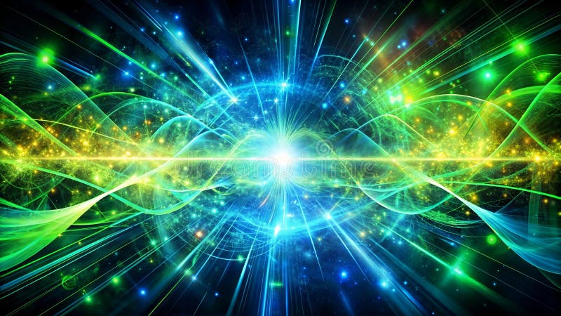 Dynamic Space Energy Abstract Digital Art Stock Illustration ...