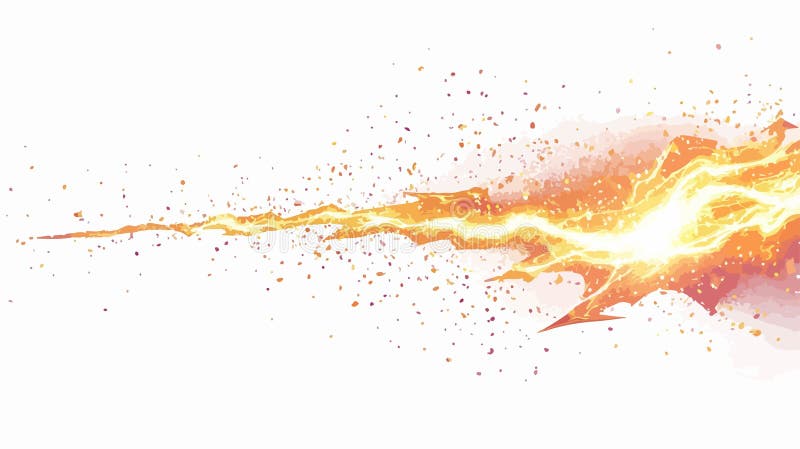 Dynamic Sparkling Lightning Bolt Illustration Vector Stock Vector ...