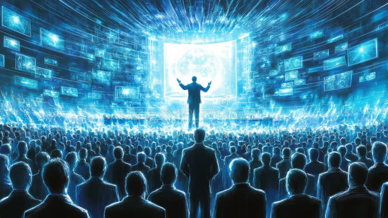 Dynamic Speaker Engaging an Enthusiastic Audience with Captivating ...