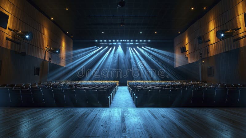 Dynamic Speaker Presentation Modern Theater Stage Event Intimate ...