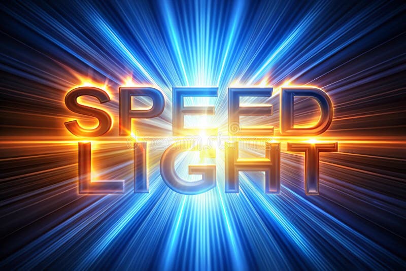 Dynamic Speed Light Background with Motion Effect Stock Illustration ...