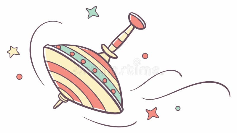 Dynamic Spinning Top, Showcasing Continuous Motion and Playful Energy ...