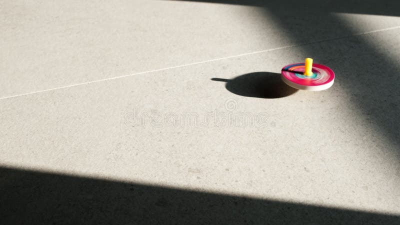 Dynamic Spinning Top Showcasing Stability and Rotation Stock Video ...