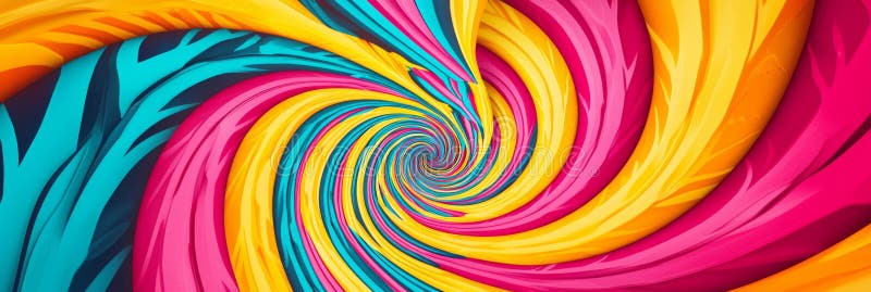 A Dynamic Spiral with Bold, Comic-style Lines. Stock Photo - Image of ...