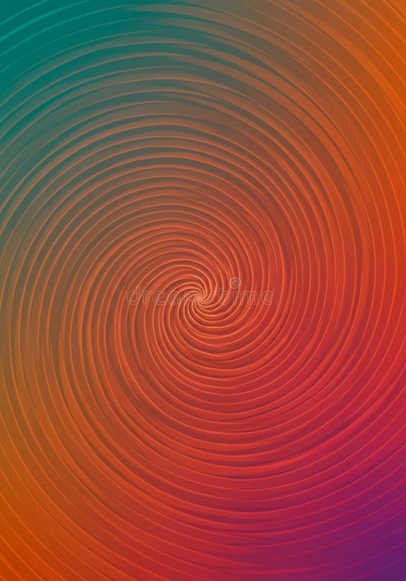 A Dynamic Spiral Pattern Features Concentric Circles Swirling Inward ...