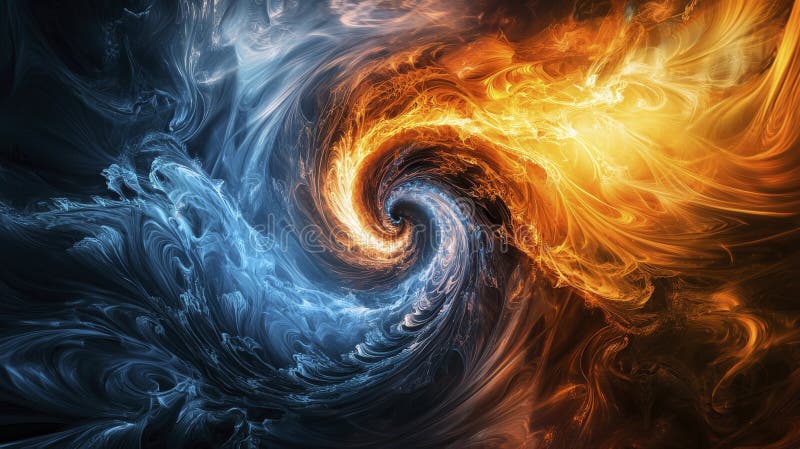 Dynamic Spiraling Lines of Color Abstract Art Installation Vivid ...