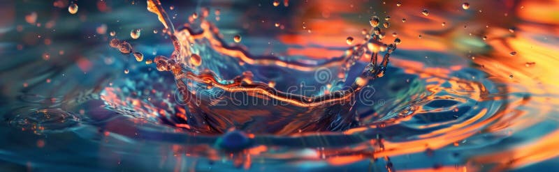 Dynamic Splash - Abstract Water Art Stock Image - Image of macro, waves ...