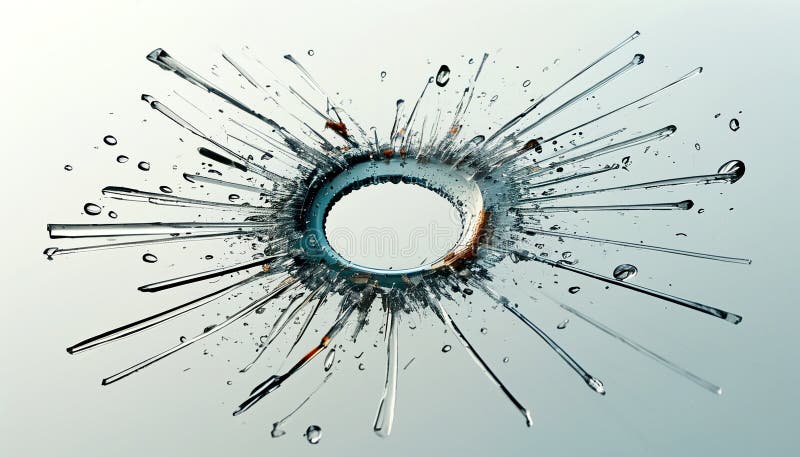 Dynamic Splash Effect Capturing Frozen Motion of a Water Ring on a ...