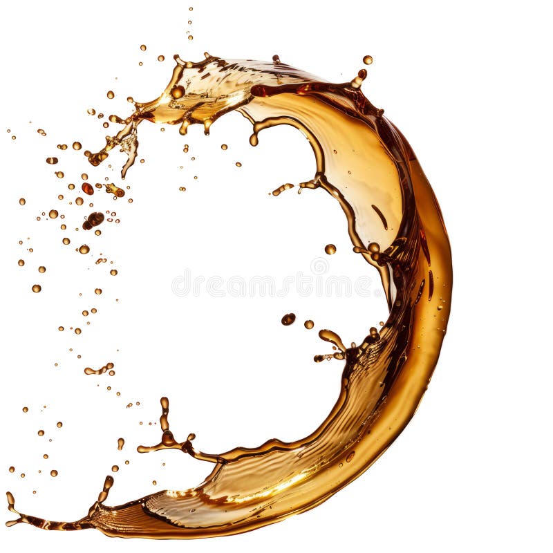Amber Liquid Splash Dynamic Wave Motion Isolated White Stock Photos - Free & Royalty-Free Stock ...