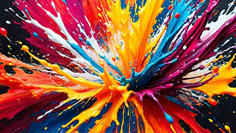 Dramatic Liquid Splash Exploding Colorful Burst Stock Photos - Free ...