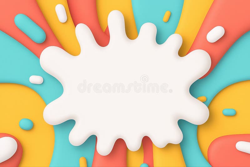 Dynamic Splash of Paint Creating Colorful Abstract Background in Comic ...