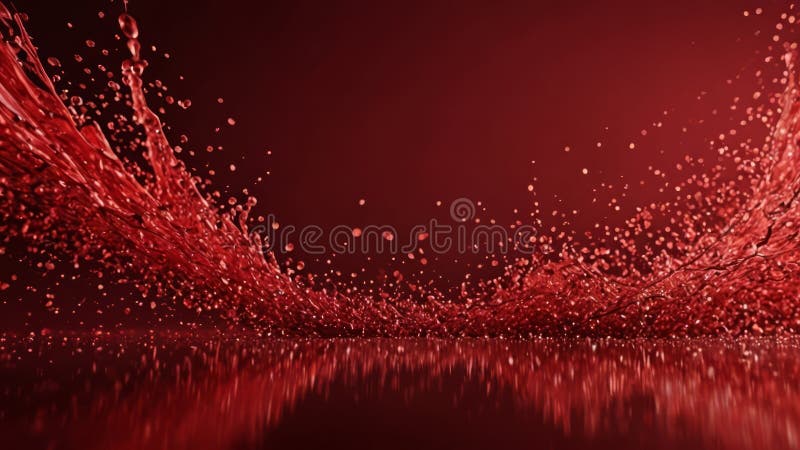 Dynamic Splash Red Liquid Against Reflective Dark Surface Motion Stock Photos - Free & Royalty ...
